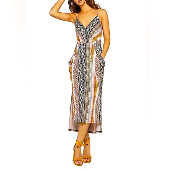 BCBGeneration | Dresses | Nwt Bcbg Generation Printed Wrap Midi Dress ...